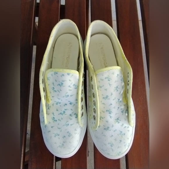 LoveShackFancy | Shoes | Superga Loveshackfancy Yellow Blue White ...